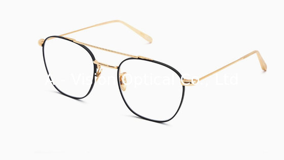 Aviator Rectangular Eyeglasses Frame Modern Creative Designer Frame Untralight Pure Titanium Eyewear anti-blue eyeglass supplier