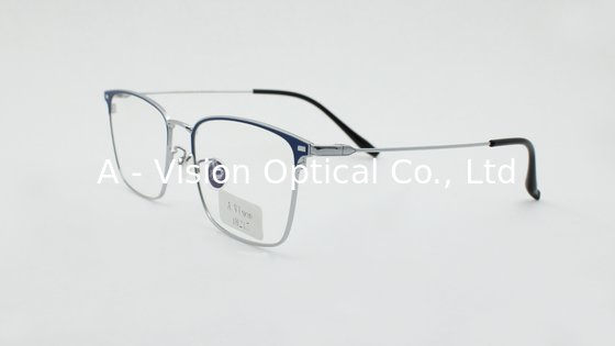 Rectangle Metal Browline Eyeglasses Unisex stainless Frame Full-Rim Stylish Optical Eyewear Frame Durable Reading glass supplier