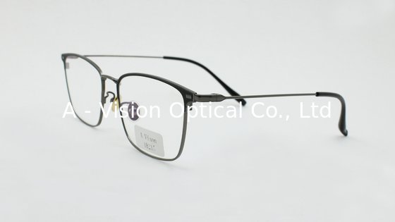 Rectangle Metal Browline Eyeglasses Unisex stainless Frame Full-Rim Stylish Optical Eyewear Frame Durable Reading glass supplier