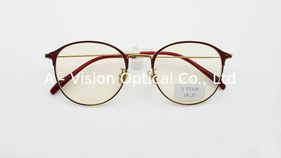 Classic Round Glasses Vintage Circle Metal Eyeglasses Frames 100% Anti-Blue Light Lens Browline New 2019  Eyewear Frame supplier