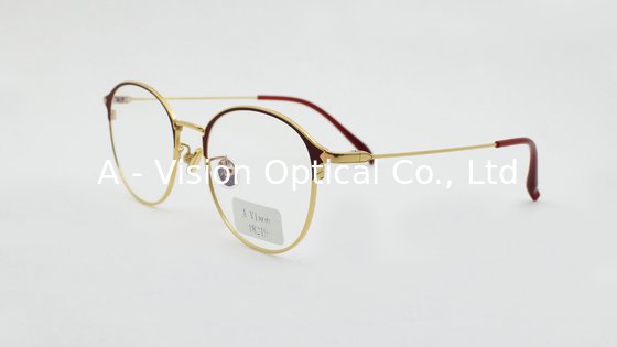 Classic Round Glasses Vintage Circle Metal Eyeglasses Frames 100% Anti-Blue Light Lens Browline New 2019  Eyewear Frame supplier