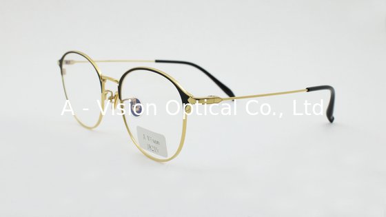 Classic Round Glasses Vintage Circle Metal Eyeglasses Frames 100% Anti-Blue Light Lens Browline New 2019  Eyewear Frame supplier