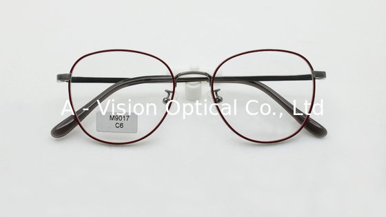 Retro Unisex Round Optical Full-flex Memory Titanium Optical Eyeglasses full Rim Frame in two-tones for men women supplier