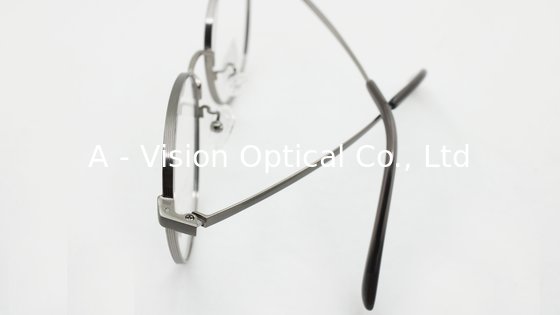 Retro Unisex Round Optical Full-flex Memory Titanium Optical Eyeglasses full Rim Frame in two-tones for men women supplier
