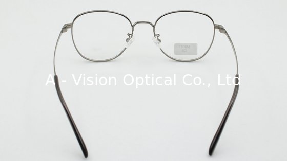 Retro Unisex Round Optical Full-flex Memory Titanium Optical Eyeglasses full Rim Frame in two-tones for men women supplier