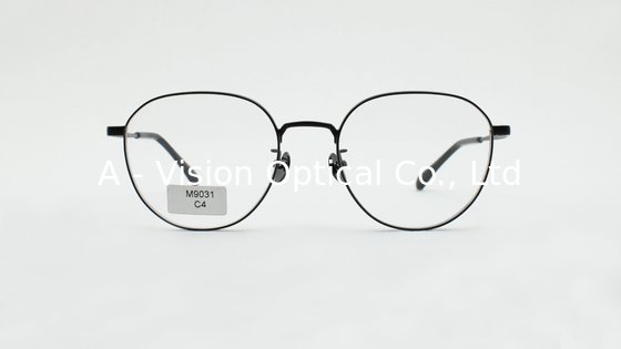 Pure Titanium Vintage Round full rim Optical Glasses Frames with Clear Lens Daily Reading Business School Eyeglasses supplier