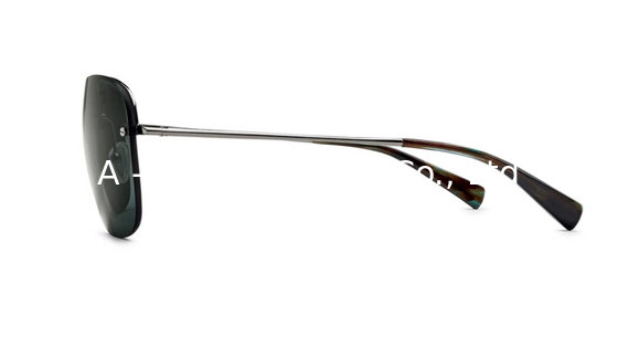 Metal Square Rimless Aviator Sunglasses for Men Women Lightweight Metal Alloy Frame Polarized Lenses Driving Glasses supplier