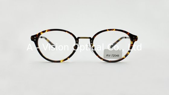 Vintage Round Clear Glasses Non-Prescription Eyeglasses Frames for Women Men Handmade Unisex Dark Tortoise Acetate Frame supplier