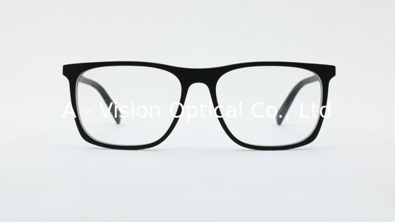 Matt Black Acetate Big Square Eyeglasses Optical Frames for Ladies and Gentlemen Unisex Daily Outdoor Reading glasses supplier