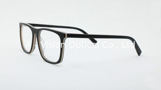 Matt Black Acetate Big Square Eyeglasses Optical Frames for Ladies and Gentlemen Unisex Daily Outdoor Reading glasses supplier