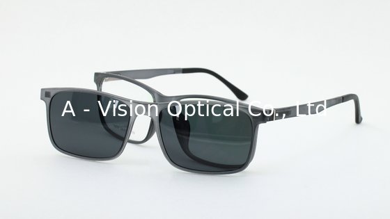 Unisex Magnet Clip on Sunglasses Ultra Light glasse for Outdoor Daily Use Classic Square Shape sunglasses supplier