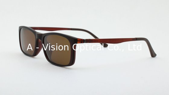 Unisex Clip-on Sunglasses Polarized Frameless Rectangle Lens Flip Up Clip on Prescription Sunglasses Eyeglass supplier