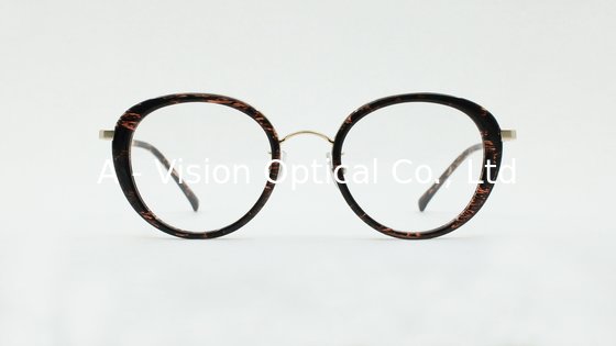 Retro Round Cateye Glasses Computer Reader blue Light Blocking for Women Men Glasses Handmade Acetate Metal Frame supplier