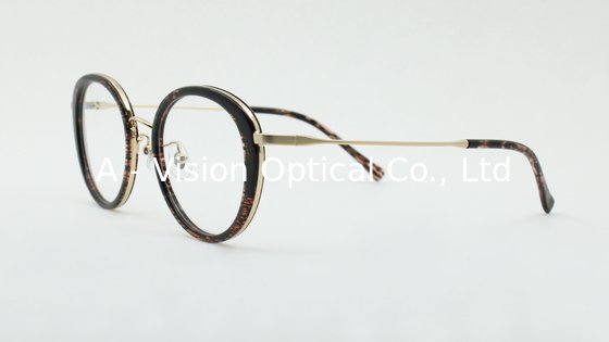 Retro Round Cateye Glasses Computer Reader blue Light Blocking for Women Men Glasses Handmade Acetate Metal Frame supplier
