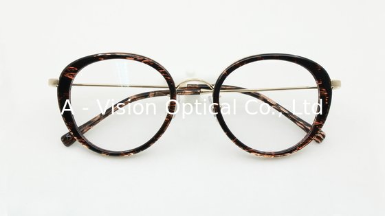 Retro Round Cateye Glasses Computer Reader blue Light Blocking for Women Men Glasses Handmade Acetate Metal Frame supplier