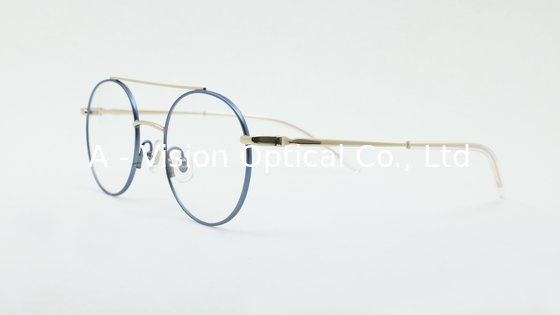 Men Women Computer Glasses Blue Light Blocking Eyewear Fashion Round Optical Eyeglasses with Clear Lens Double Bridges supplier