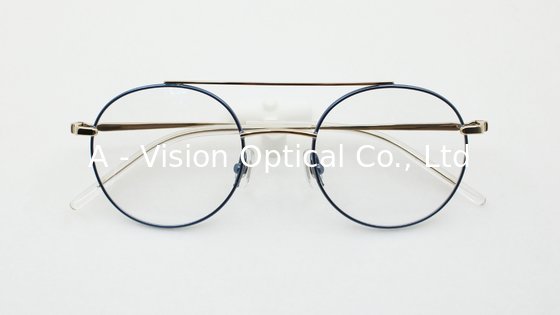 Men Women Computer Glasses Blue Light Blocking Eyewear Fashion Round Optical Eyeglasses with Clear Lens Double Bridges supplier