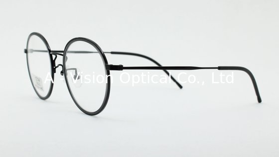 Round Eyeglass Frame Retro Fashion Spectacles Frames with Clear Lens Inner Plastic Rims New Designs for Mens Womens supplier