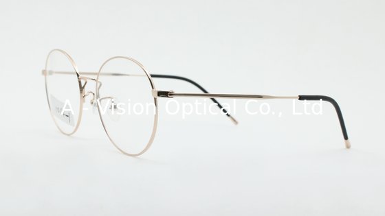 Classic Round Retro Clear Lens Glasses Non-Prescription Metal Eyeglasses  for Men Women Super Lightweight Metal Frames supplier
