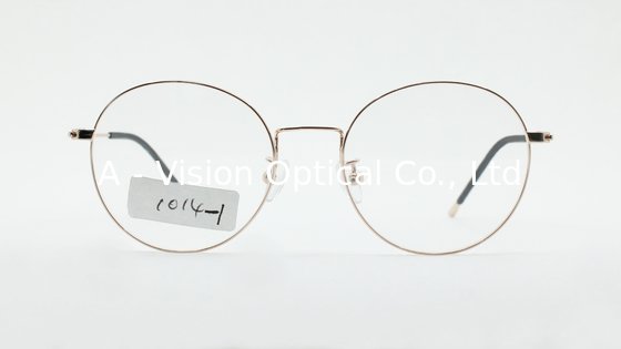 Classic Round Retro Clear Lens Glasses Non-Prescription Metal Eyeglasses  for Men Women Super Lightweight Metal Frames supplier