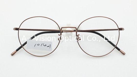 Classic Round Retro Clear Lens Glasses Non-Prescription Metal Eyeglasses  for Men Women Super Lightweight Metal Frames supplier
