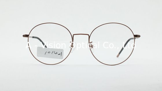 Classic Round Retro Clear Lens Glasses Non-Prescription Metal Eyeglasses  for Men Women Super Lightweight Metal Frames supplier