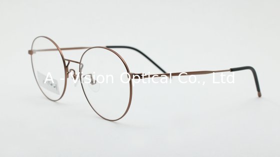 Classic Round Retro Clear Lens Glasses Non-Prescription Metal Eyeglasses  for Men Women Super Lightweight Metal Frames supplier