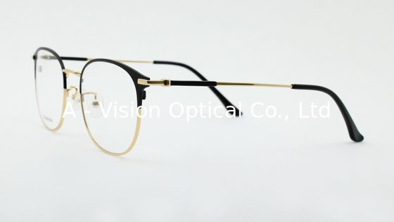Non Prescription Glasses Frame with Titanium Optical Eyeglasses for Men Women Two tnoe Colors Fashion Crestive Designer supplier