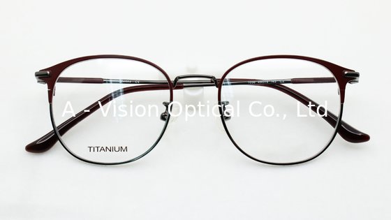 Non Prescription Glasses Frame with Titanium Optical Eyeglasses for Men Women Two tnoe Colors Fashion Crestive Designer supplier