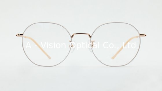 Stainless Metal Reading Eyeglasses Fashion Designer Young Rich Style for Durable Daily Eyewear Unisex Colorful Frames supplier