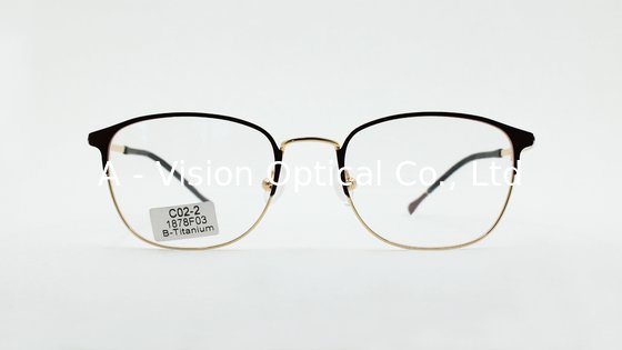 Blue Light Filter Computer Glasses for Mens Womens Metal Eyewear Prescription with Clear Lens Optical Eyeglasses Frame supplier