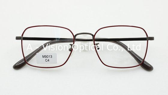 Square Metal Eyeglasses Frame Stainless Steel Frame Durable Reading Computer Glasses for Unisex Prescription Eyeglasses supplier