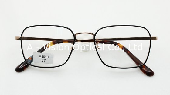 Square Metal Eyeglasses Frame Stainless Steel Frame Durable Reading Computer Glasses for Unisex Prescription Eyeglasses supplier