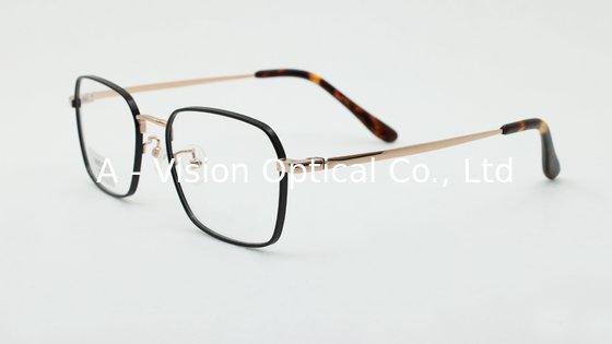 Square Metal Eyeglasses Frame Stainless Steel Frame Durable Reading Computer Glasses for Unisex Prescription Eyeglasses supplier