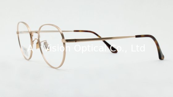 Retro Titanium Round Computer Reading Glasses Metal Circle Frame Eyeglasses Anti Blue Light Lens for Digital Screens supplier