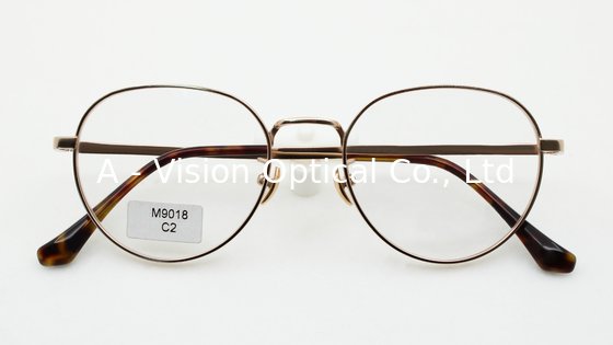 Retro Titanium Round Computer Reading Glasses Metal Circle Frame Eyeglasses Anti Blue Light Lens for Digital Screens supplier