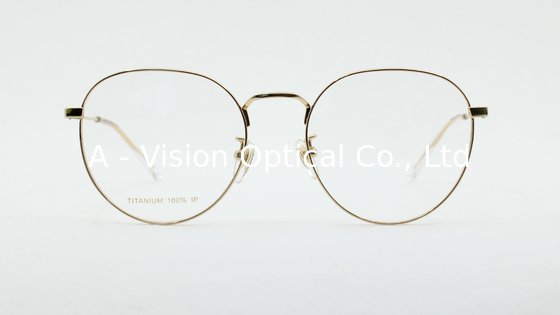 Pure Titanium Retro Prescription Eyeglasses Frame Clear Lens Super Lightweight Computer Reading Eye Glasses supplier
