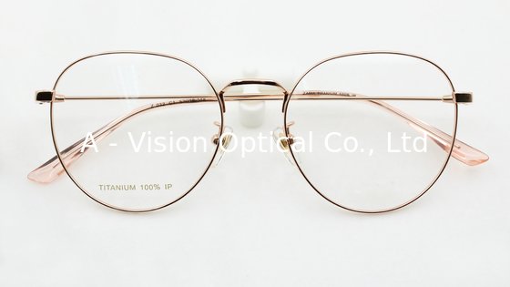 Pure Titanium Retro Prescription Eyeglasses Frame Clear Lens Super Lightweight Computer Reading Eye Glasses supplier