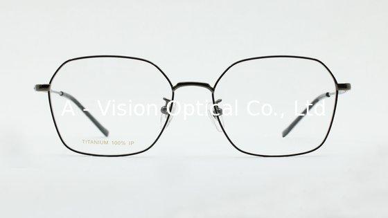 Men Women Pure Titanium Eyeglasses with Unbreakable Temples Durable Business Optical Glasses Full Rim Frame for Adults supplier