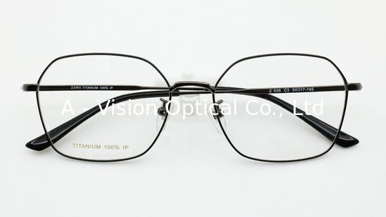 Men Women Pure Titanium Eyeglasses with Unbreakable Temples Durable Business Optical Glasses Full Rim Frame for Adults supplier