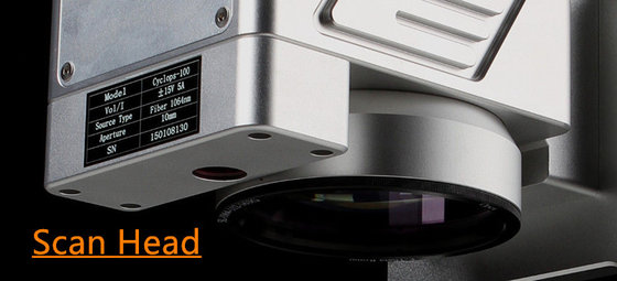 Automatic Calibration Laser Scan Head , CCD Machine Vision Laser Marking Head