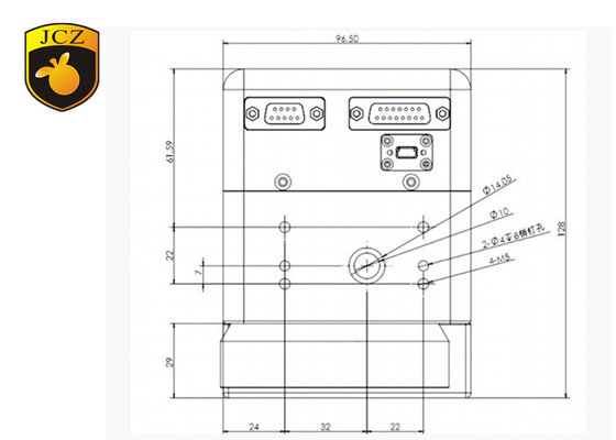YAG / Fiber Laser Marking Head 10mm Beam Spot With XY2-100 Protocol