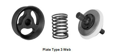 Baker 3 web plate type valve and seat for Gardner Denver PZ7/8/9/10/11 triplex mud pump