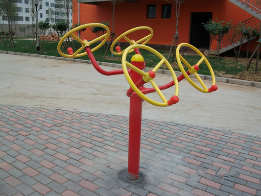Anti - Rust Outdoor Fitness Equipment , 4mm Stainless Steel Chinese Tai Chi Spinner