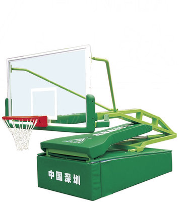 Manual Hydraulic Basketball Backstop Foldable Steel Adjustable Height For Competition