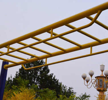 School Background Outdoor Fitness Equipment Durable Playground Horizontal Ladder