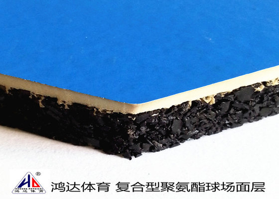 10mm Blue EPDM Rubber Granules , PU Synthetic Plastic Outdoor Sports Flooring