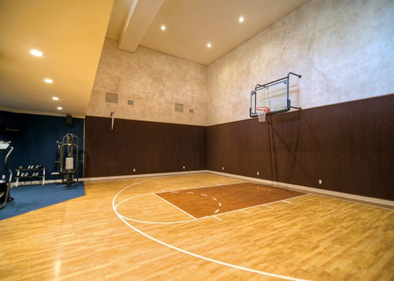 Noise Reduction Sports Wooden Flooring Solid Wood Portable Basketball Court