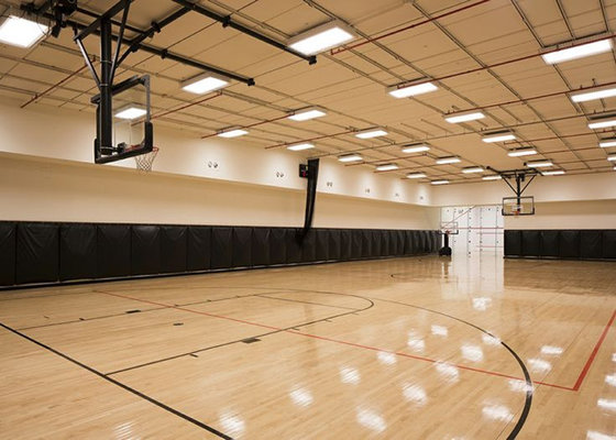Artificial Maple Hardwood Gym Flooring Noise Insulation For Basketball Court