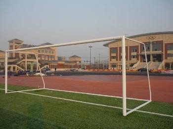 School Movable Portable Football Goals 5m×2m Steel For 7 People Playing